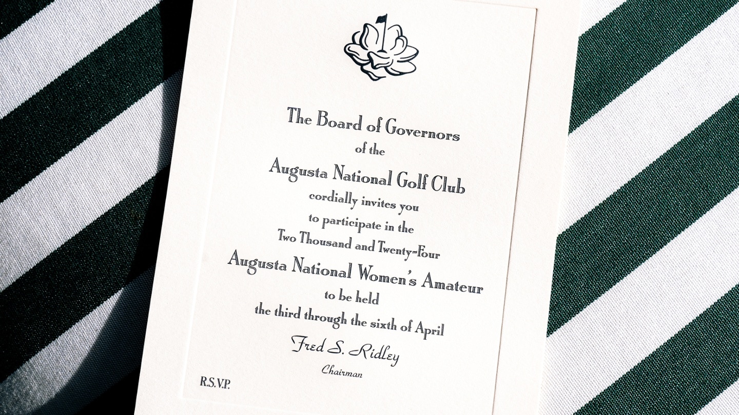 Invitations Accepted to 2024 Augusta National Women's Amateur