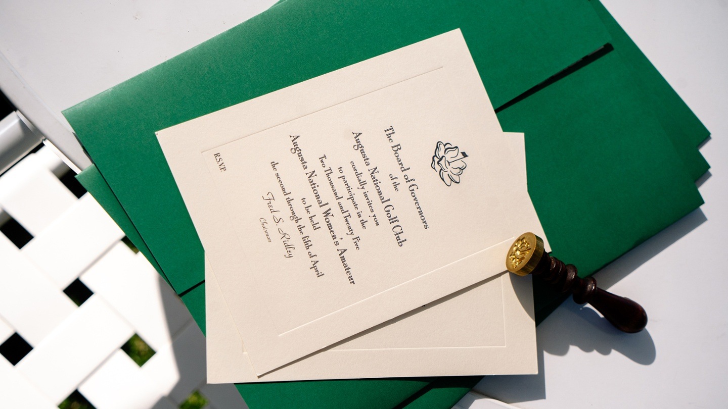 Invitations Accepted to 2025 Augusta National Women's Amateur