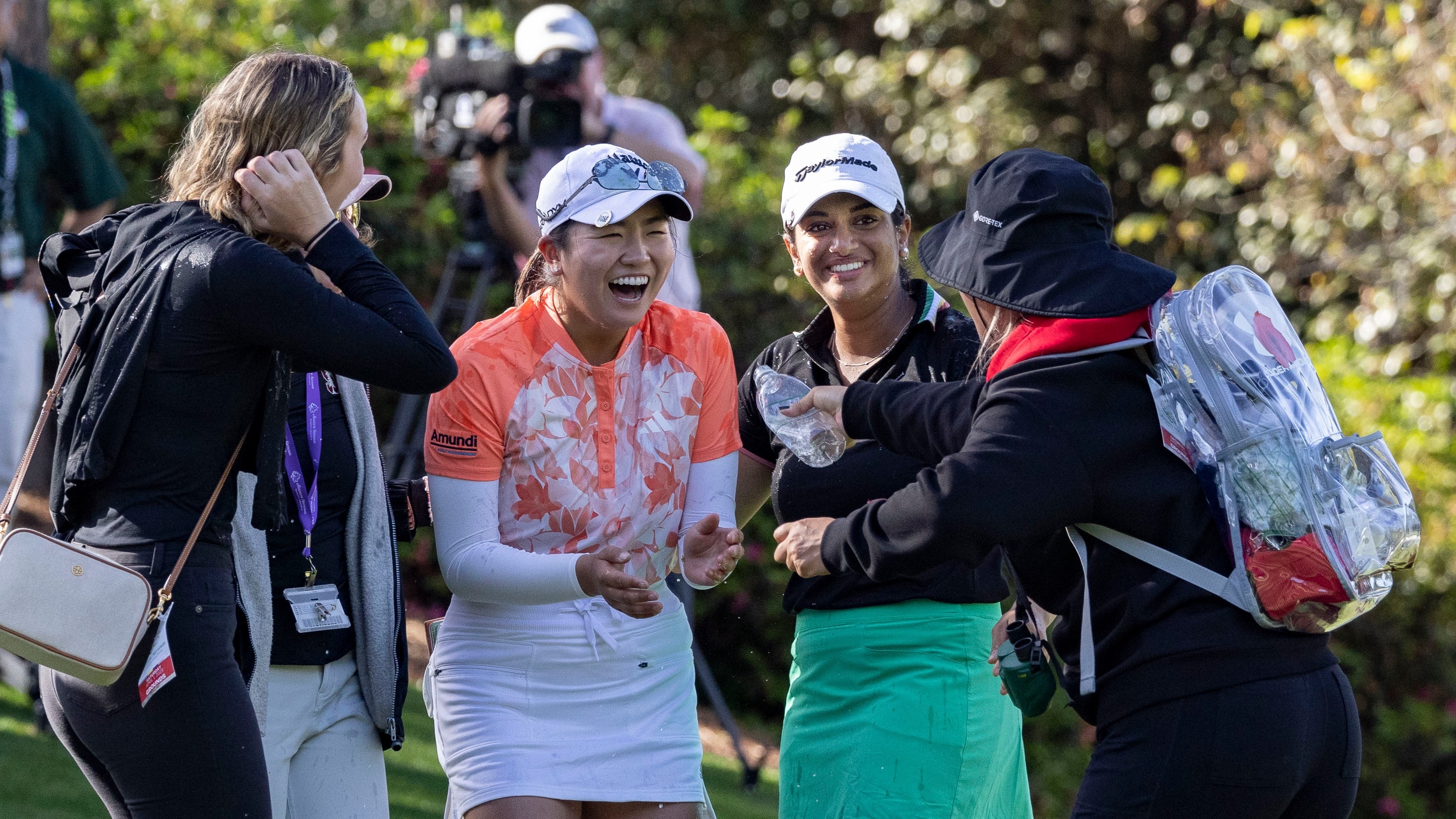 Rose Zhang celebrates winning the 2023 Augusta National Women's Amateur ...